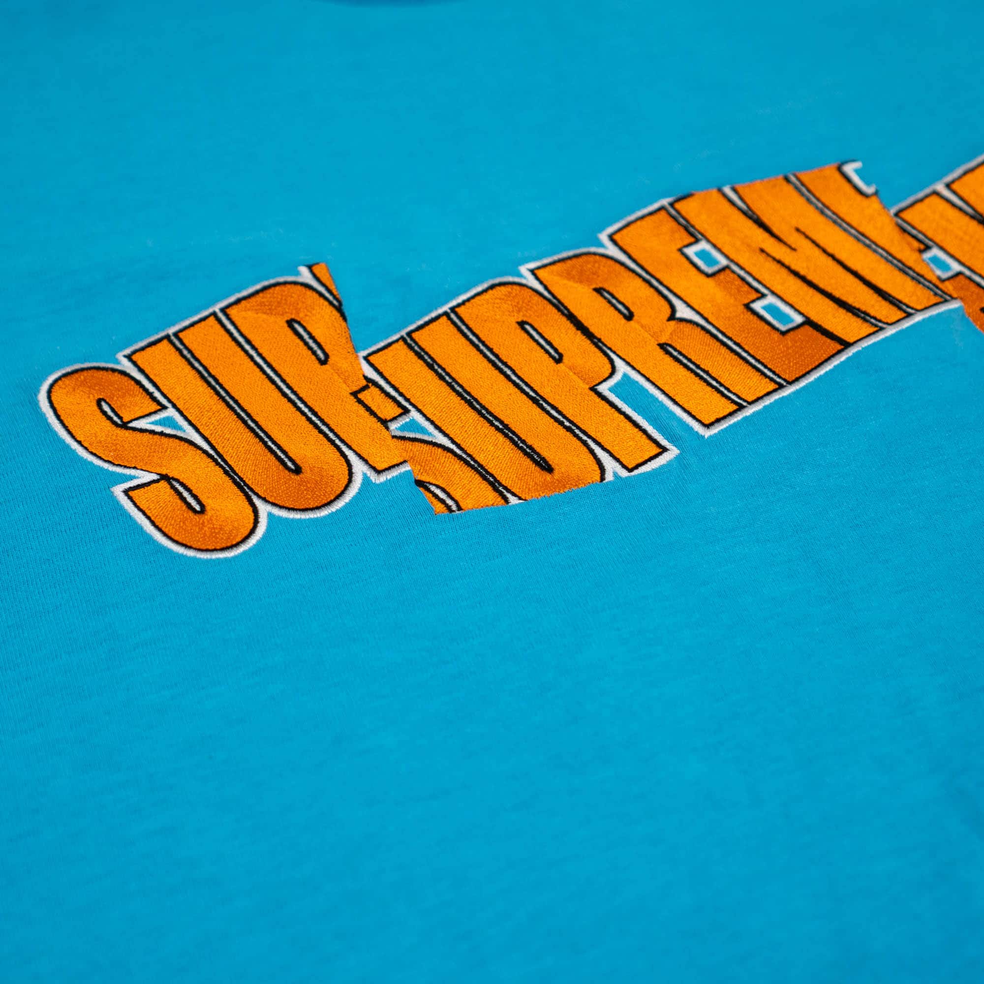 Supreme Blurred Tee Cut Logo Bright Blue - PREMIUM STREETWEAR - Zla Zla